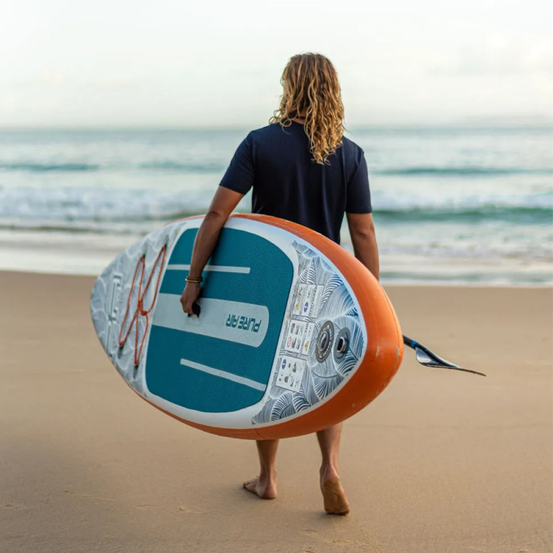 PACK COMPLET PADDLE KAYAK GONFLABLE AQUA MARINA PURE AIR 10.10 JUSQU'A ...